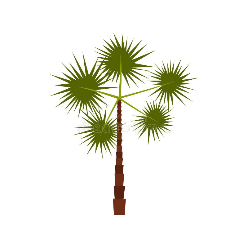 Spiny Tropical Palm Tree Icon, Flat Style Stock Vector - Illustration ... Spiny Tropical Palm Tree Icon, Flat Style Stock Vector - Illustration ...