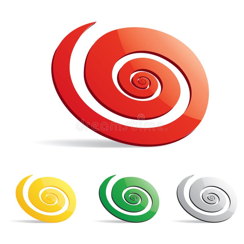 Logo spiral stock vector. Illustration of graphic, glossy - 19375443