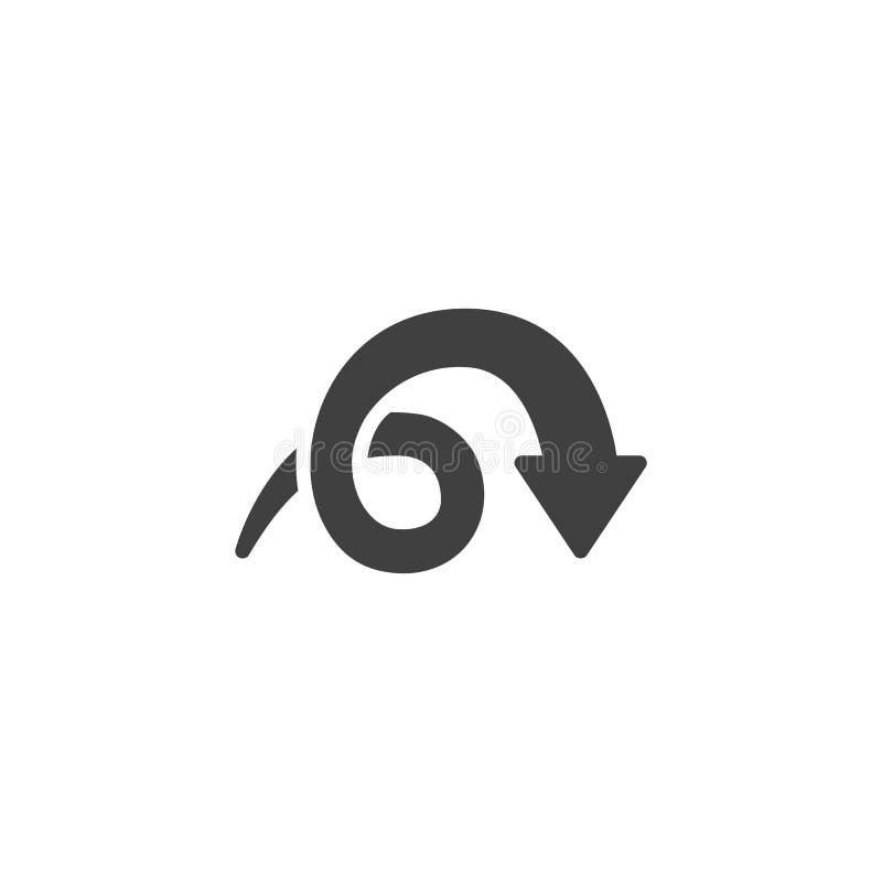 Spiral arrow vector icon stock vector. Illustration of right - 177302798 Spiral arrow vector icon stock vector. Illustration of right - 177302798