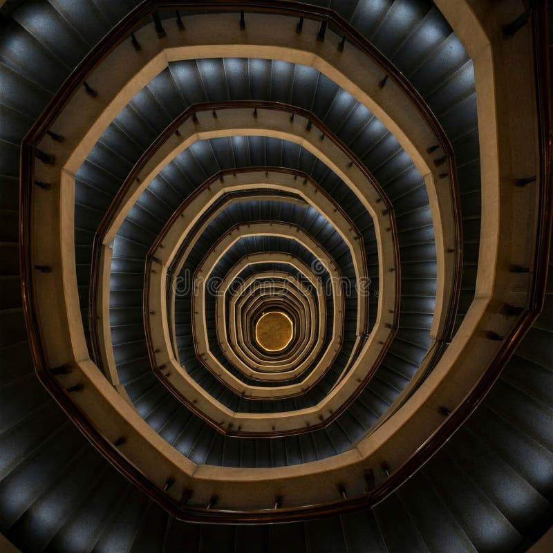 Spiral Ascent: a Journey Upwards Stock Illustration - Illustration of ...