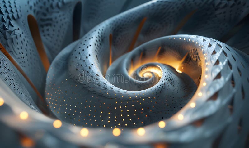 Spiral Background 3d Design, Generated by AI Stock Illustration ...