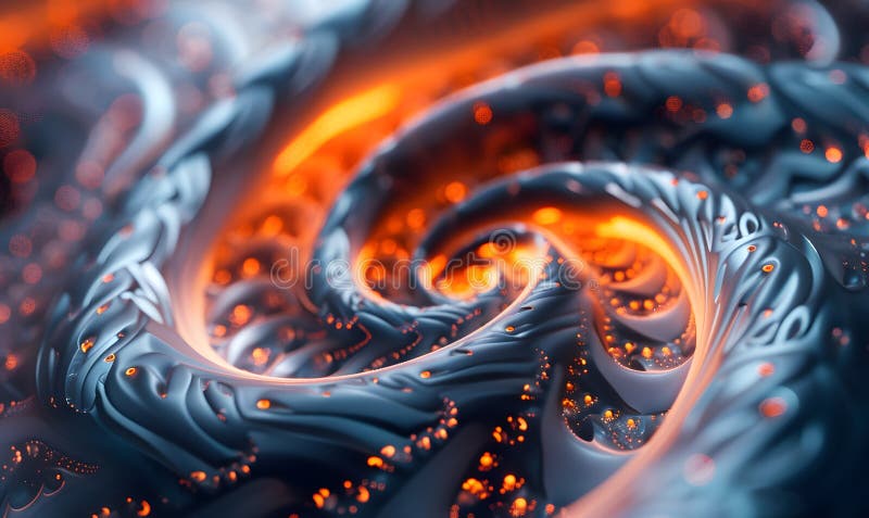 Spiral Background 3d Design, Generated by AI Stock Illustration ...