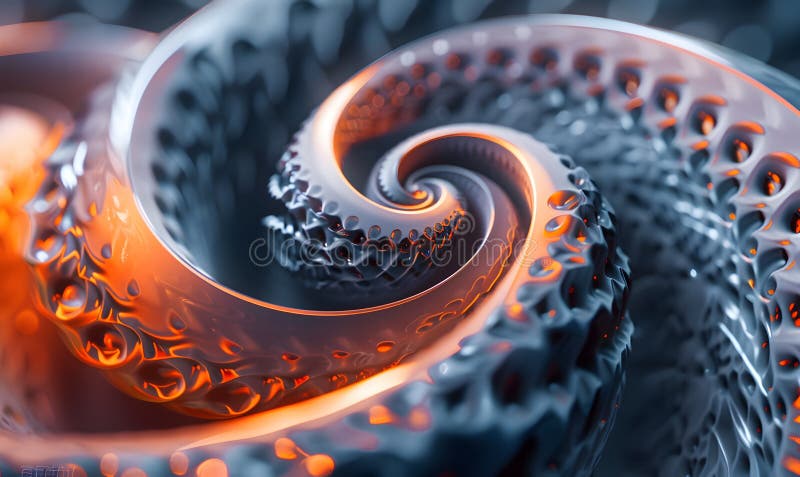 Spiral Background 3d Design, Generated by AI Stock Illustration ...