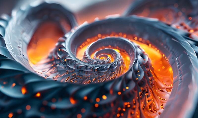 Spiral Background 3d Design, Generated by AI Stock Illustration ...