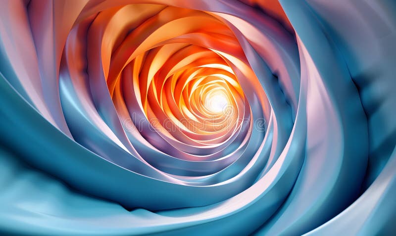 Spiral Background 3d Design, Generated by AI Stock Illustration ...