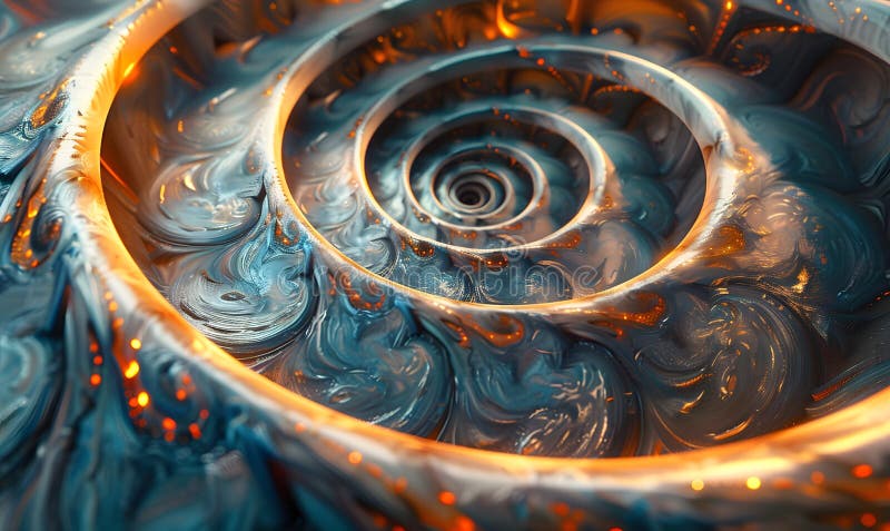 Spiral Background 3d Design, Generated by AI Stock Illustration ...