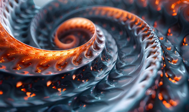 Spiral Background 3d Design, Generated by AI Stock Illustration ...