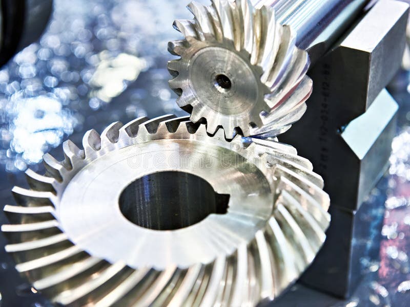 Spiral bevel gear stock image. Image of shiny, teeth - 151059495