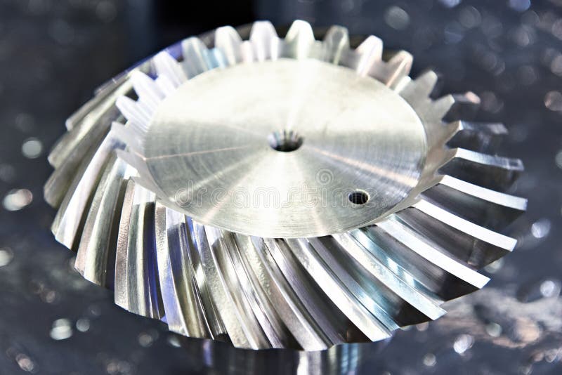 Spiral bevel gear stock image. Image of teeth, machine - 151059507
