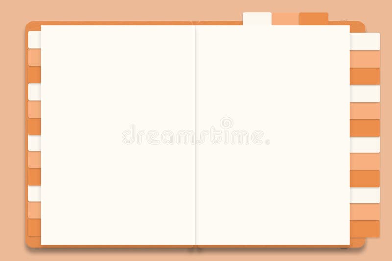 Spiral Binder Notebook, Journal Mockup Template with White Paper. Blank ...