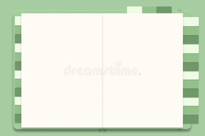 Spiral Binder Notebook, Journal Mockup Template with White Paper. Blank ...