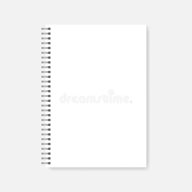 Spiral Notebook Mockup Stock Illustrations – 4,635 Spiral Notebook ...