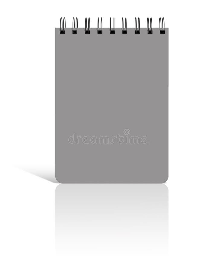 Spiral blank notebook stock illustration. Illustration of office - 82369656