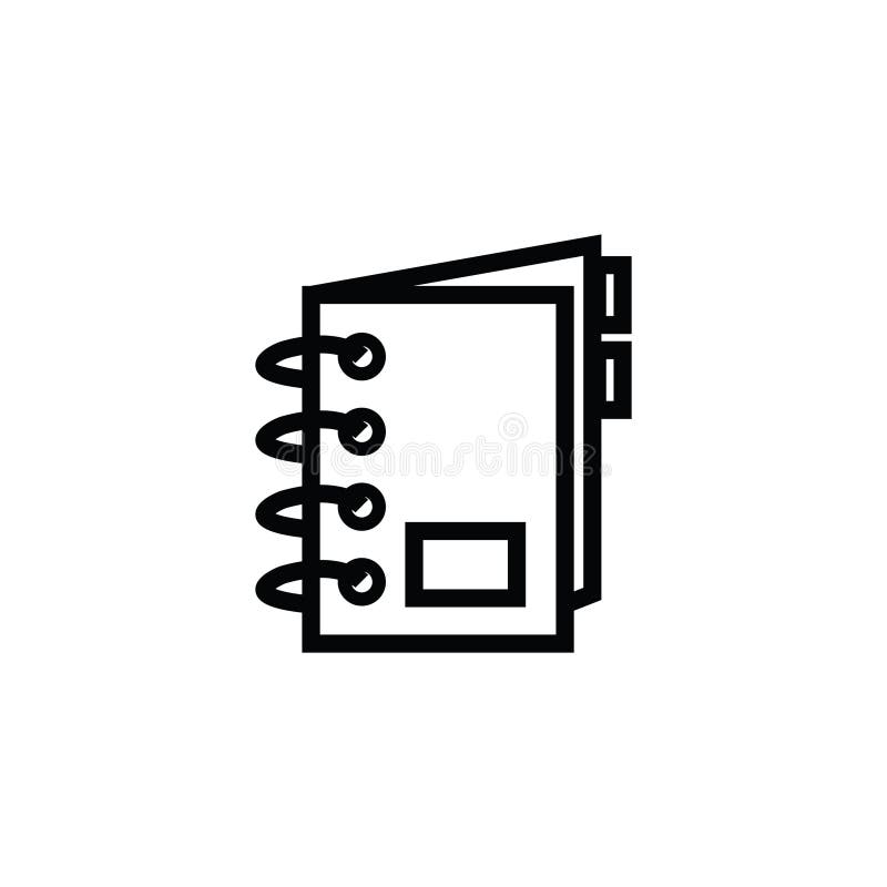 Spiral Book. Vector Illustration Decorative Design Stock Vector ...