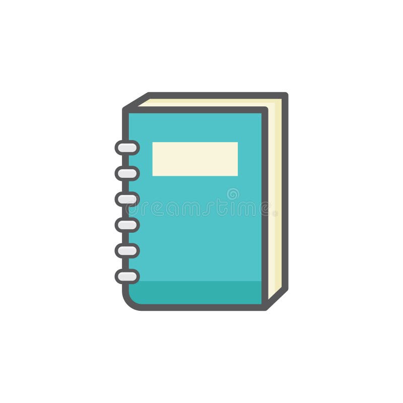 Spiral Book. Vector Illustration Decorative Design Stock Vector ...