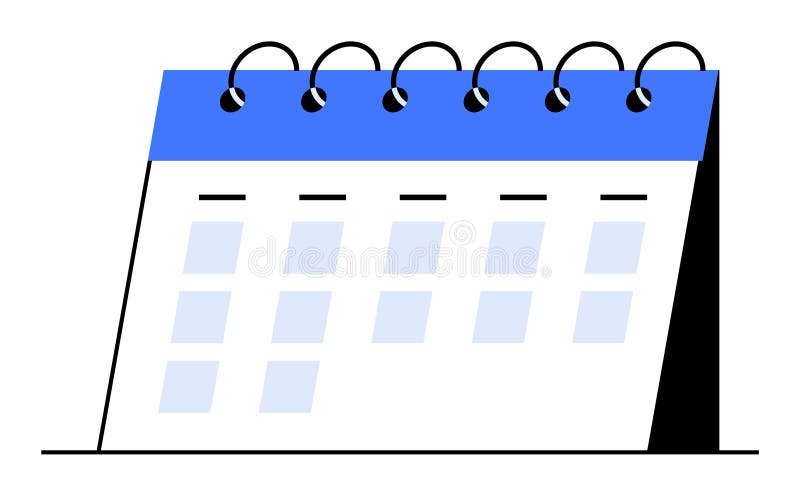 Spiral-Bound Desk Calendar for Efficient Time Management and ...