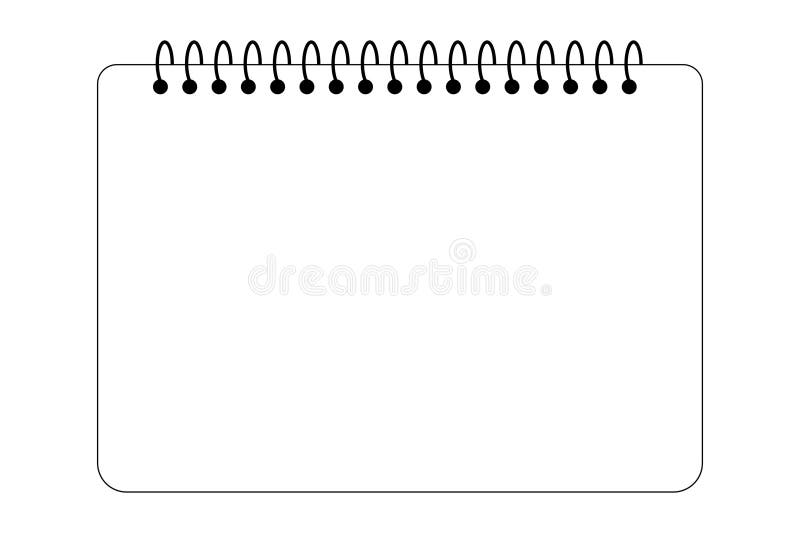 Spiral Bound Flip Cards Vector Stock Vector - Illustration of icon ...