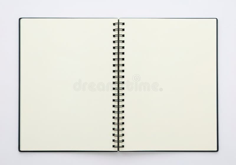 A Spiral Bound Notebook is Open To a Blank Page AI Generated Stock ...