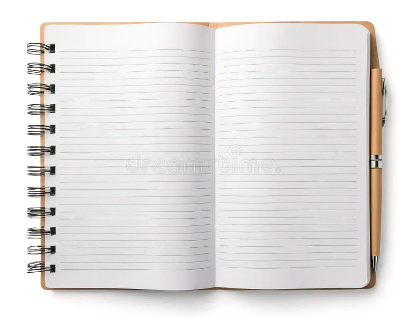 A Spiral Bound Notebook with a Pen Sitting on Top of it AI Generated ...