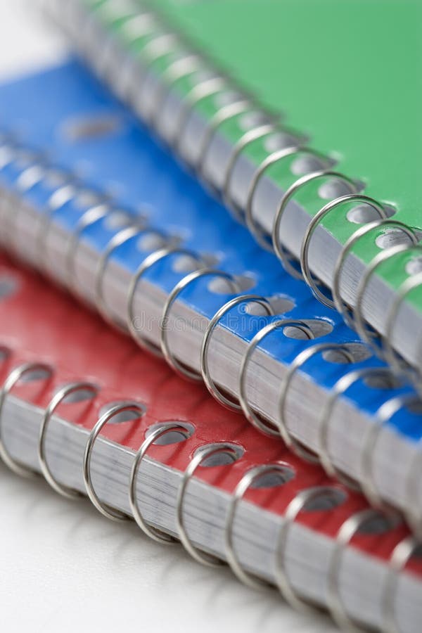 Spiral Bound Blank Paper Open Composition Notebook Stock Image - Image ...