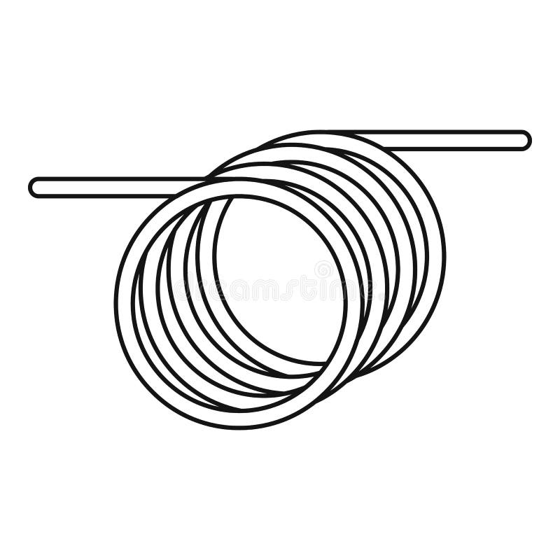 Spiral Cable Mockup, Realistic Style Stock Vector - Illustration of ...