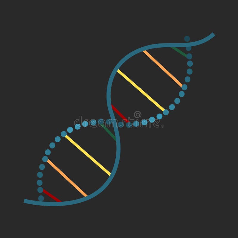 Spiral Chain of Dna Isolated Vector Illustration Stock Vector ...