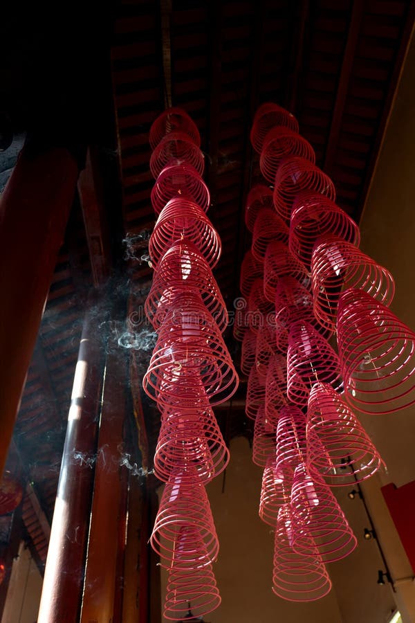 Spiral Chinese Prayer Joss-sticks Stock Photo - Image of buddhism ...