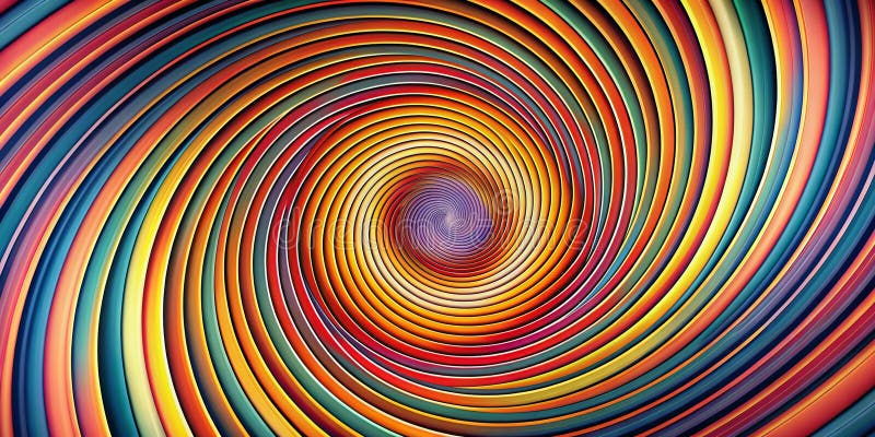 Spiral Circle Hypnosis Abstract Background Wave Swirl Illusion Effect ...