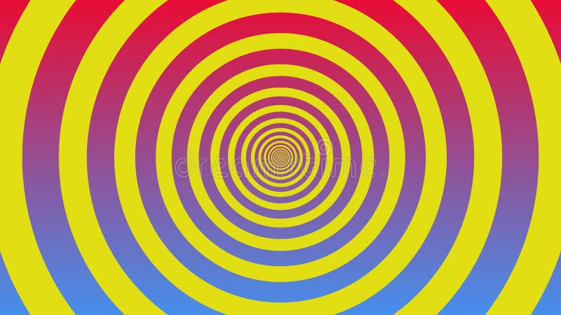 Spiral or Circle Motion Cartoon Gradient Background Animation. Stock ...