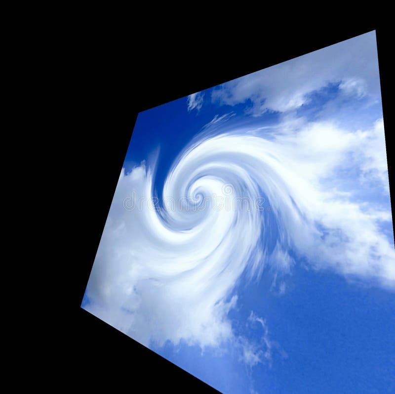 Spiral Cloud Abstract Background. Clouds Sky Skyscape Stock Illustration - Illustration of ...
