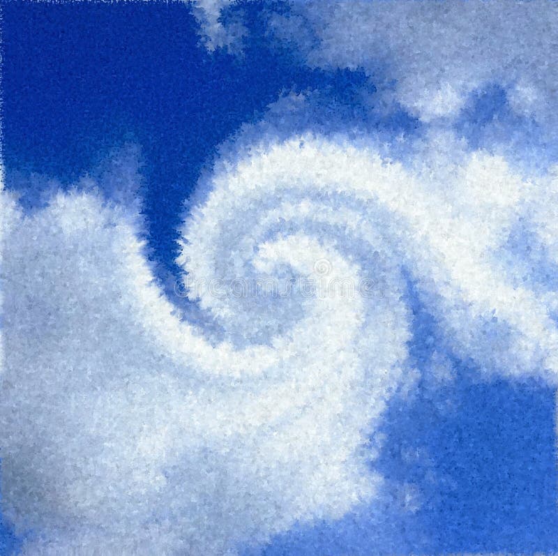 Spiral Cloud Abstract Background. Clouds Sky Skyscape Stock Illustration - Illustration of ...