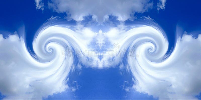 Spiral Cloud Abstract Background. Clouds Sky Skyscape Stock ...