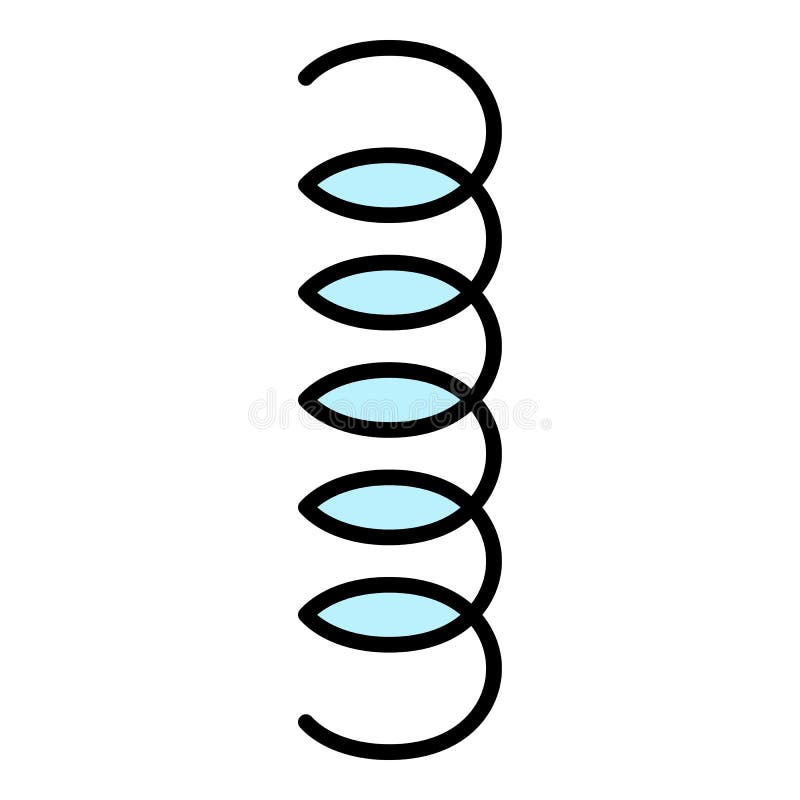 Spiral Coil Icon Color Outline Vector Stock Vector - Illustration of ...