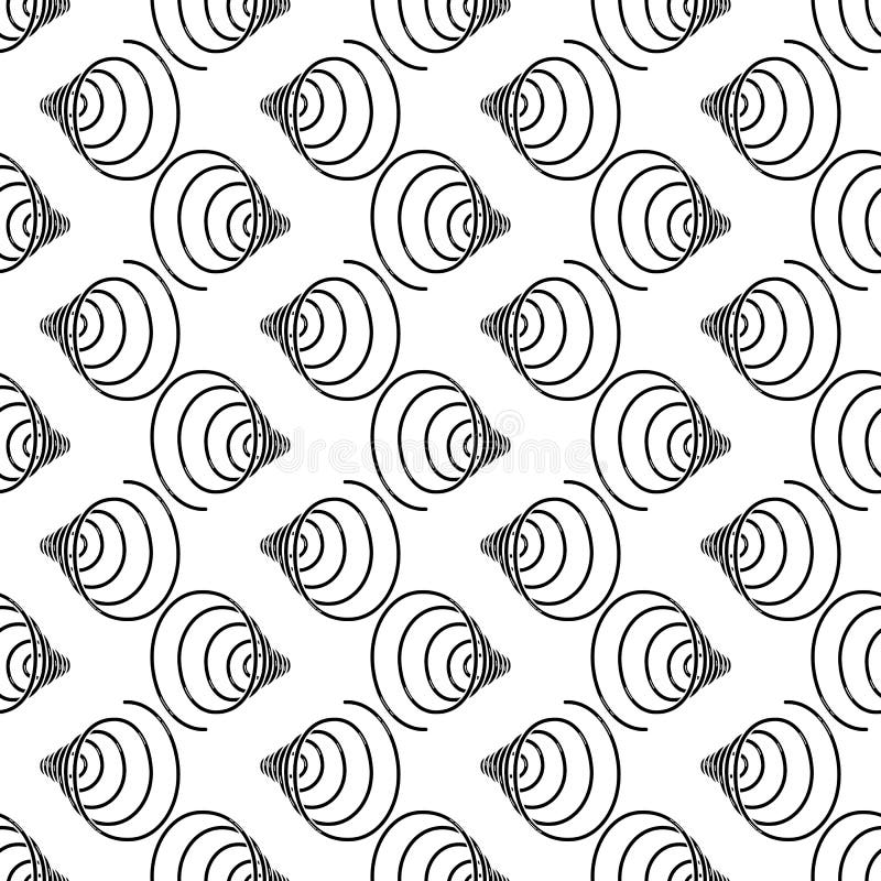 Spiral Coil Pattern Seamless Vector Stock Illustration - Illustration ...