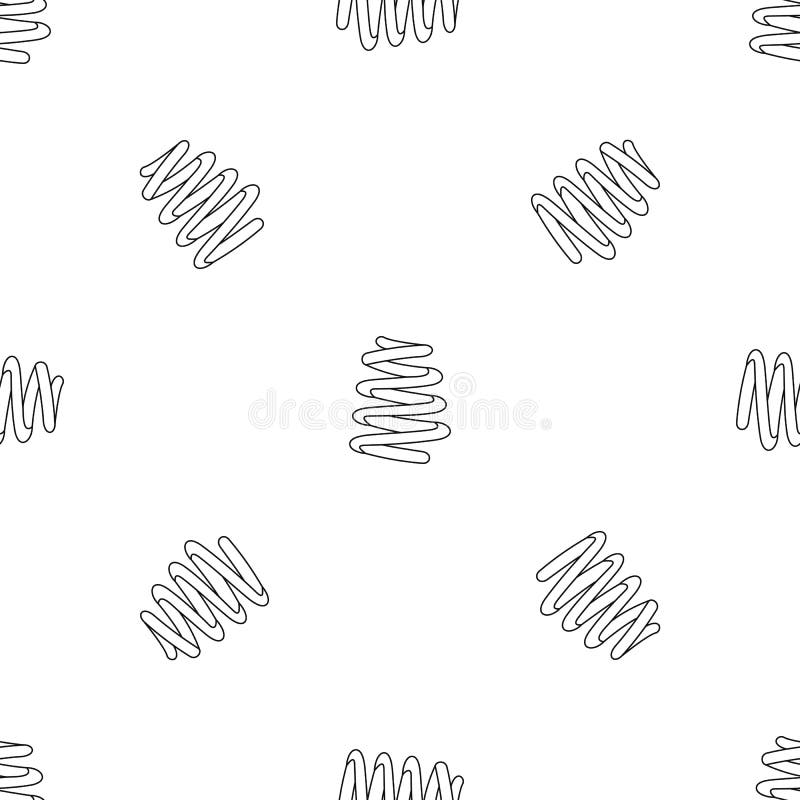 Spiral Coil Pattern Seamless Vector Stock Vector - Illustration of ...