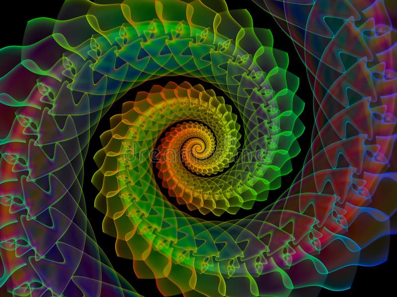 Dot Spiral Composition Icon of Spectrum Spheres Stock Vector ...