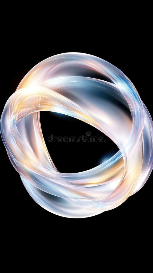 Spiral Construction of Oval Elements Creating a Mesmerizing Metallic ...