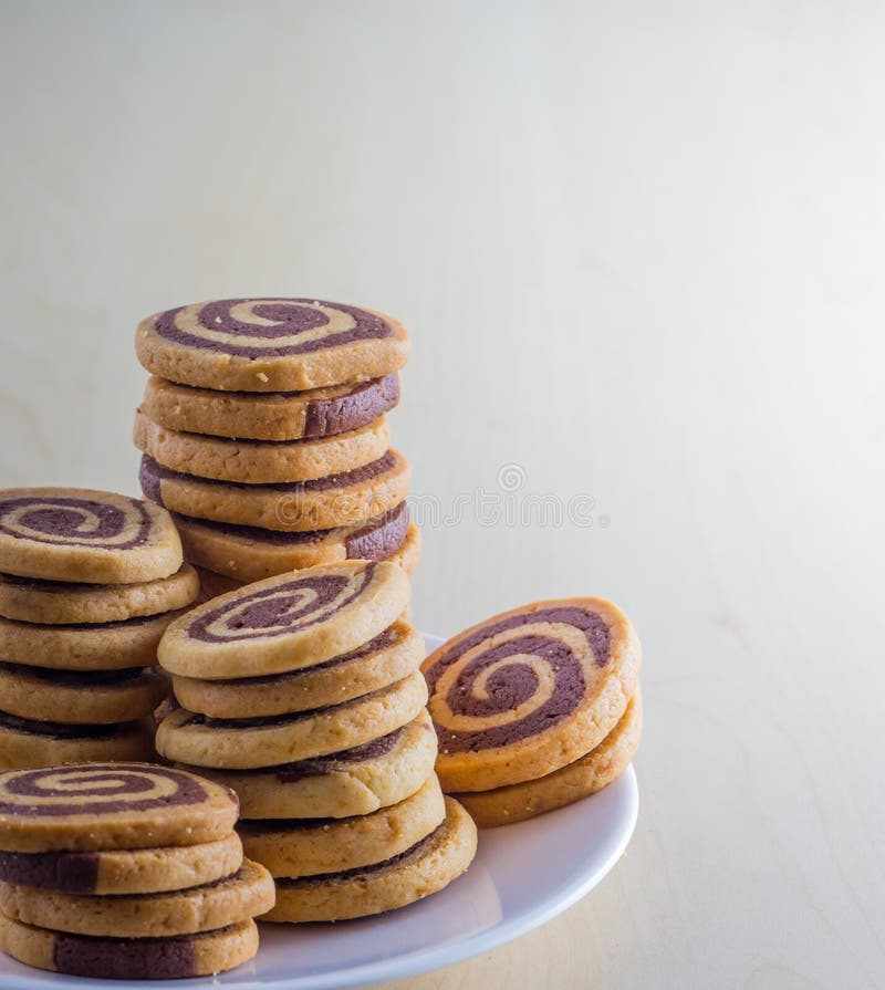 Spiral cookies stock photo. Image of baked, dessert, cookie - 56924488