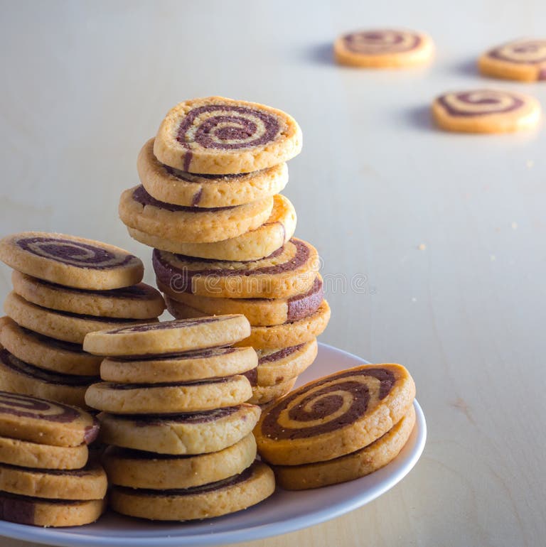 Spiral cookies stock photo. Image of indulgence, handmade - 56924538