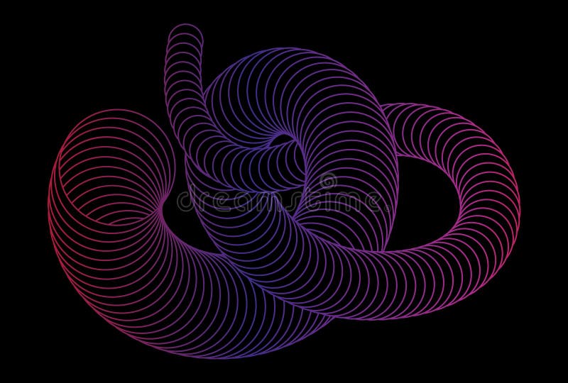The Spiral. Curved Lines Create a Spiral Weave Stock Vector ...