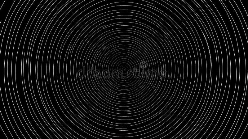 Spiral Cyclic Animation Plate White Stripes. 2d Loop Motion Stock ...