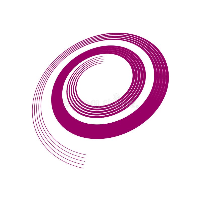 Spiral Design Element. Abstract Swirl Icon Stock Vector - Illustration ...