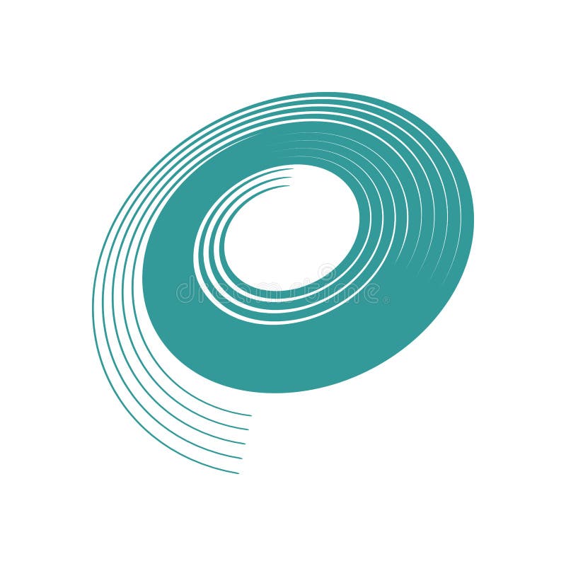 Spiral Design Element. Abstract Swirl Icon Stock Vector - Illustration ...