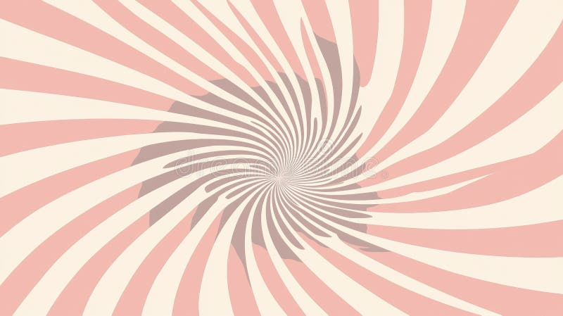 A Spiral Design with a Gradient of Pink and Beige Colors. Stock Image ...