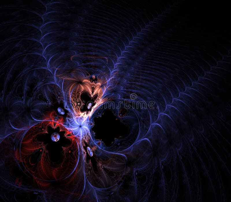 Spiral Digital Art. An Abstract Computer Generated Modern Spiral ...