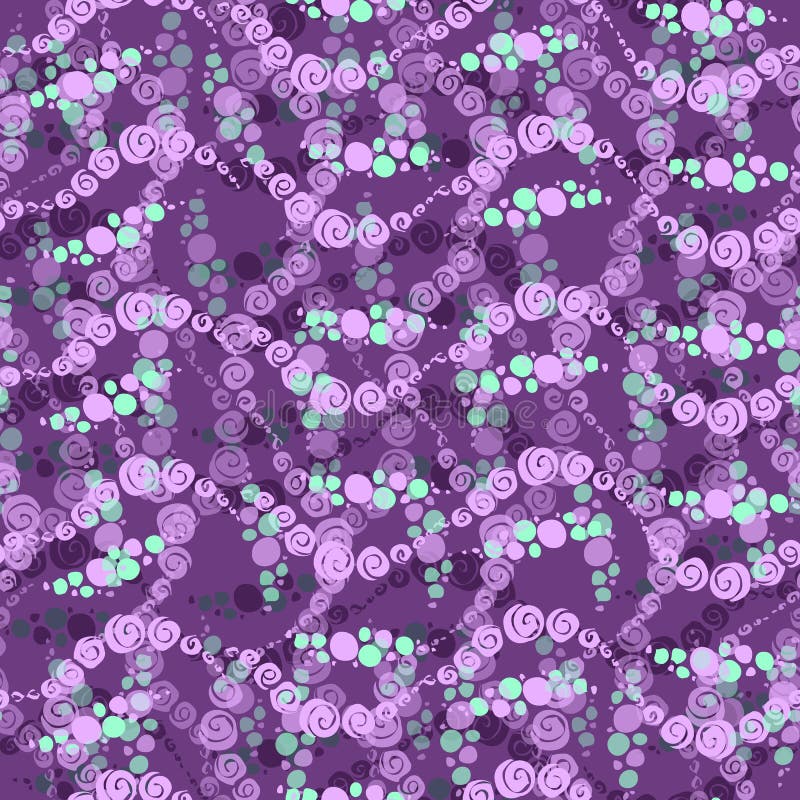 Spiral Doodle. Seamless Pattern. Hand Drawing. Stock Vector ...