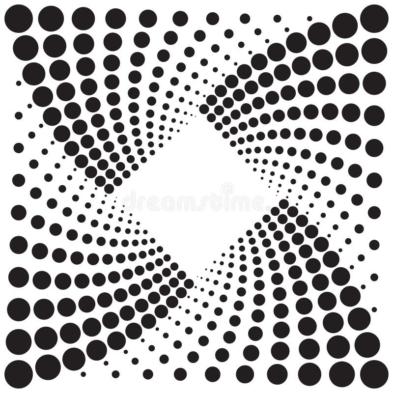 Spiral Dot Pattern Design, Abstract Background with Circles Stock ...