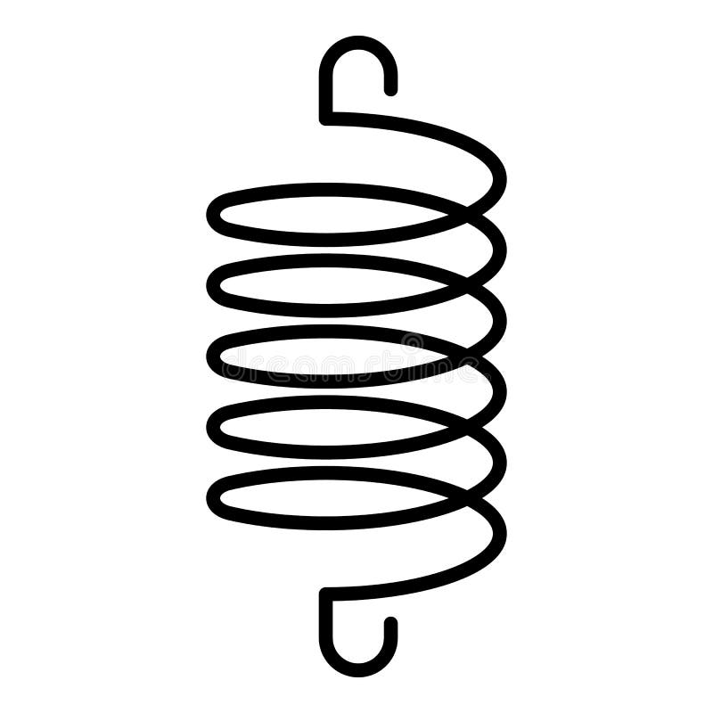 Spiral Elastic Coil Icon, Outline Style Stock Vector - Illustration of ... Spiral Elastic Coil Icon, Outline Style Stock Vector - Illustration of ...