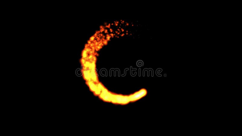 Fire Stream Motion Graphics with Plain Black Background Stock Video ...