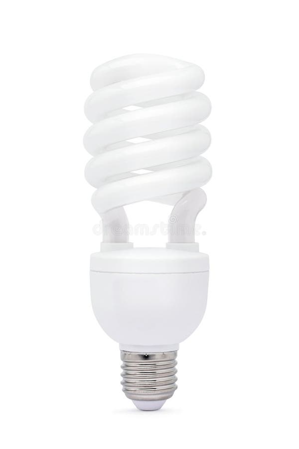 LED Light Bulb Isolated on White Background Stock Photo - Image of ...